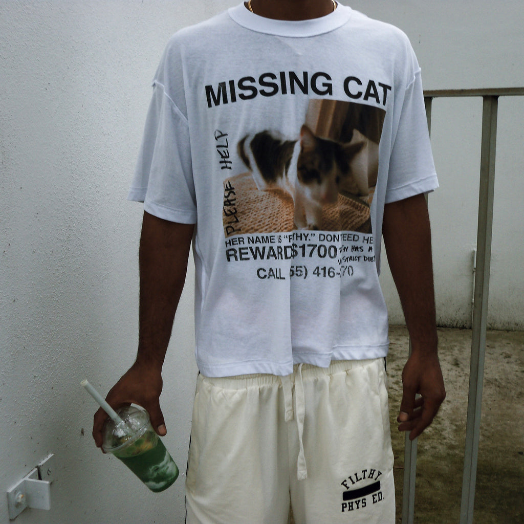 filthy® missing cat tee (lightweight) – the filthy project®