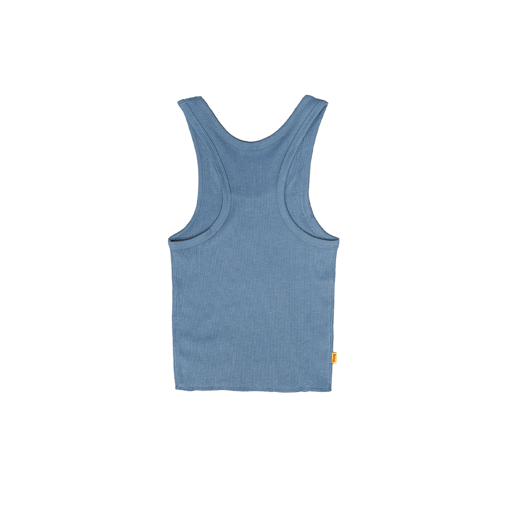filthy® waffle tank (Slate Blue) – the filthy project®