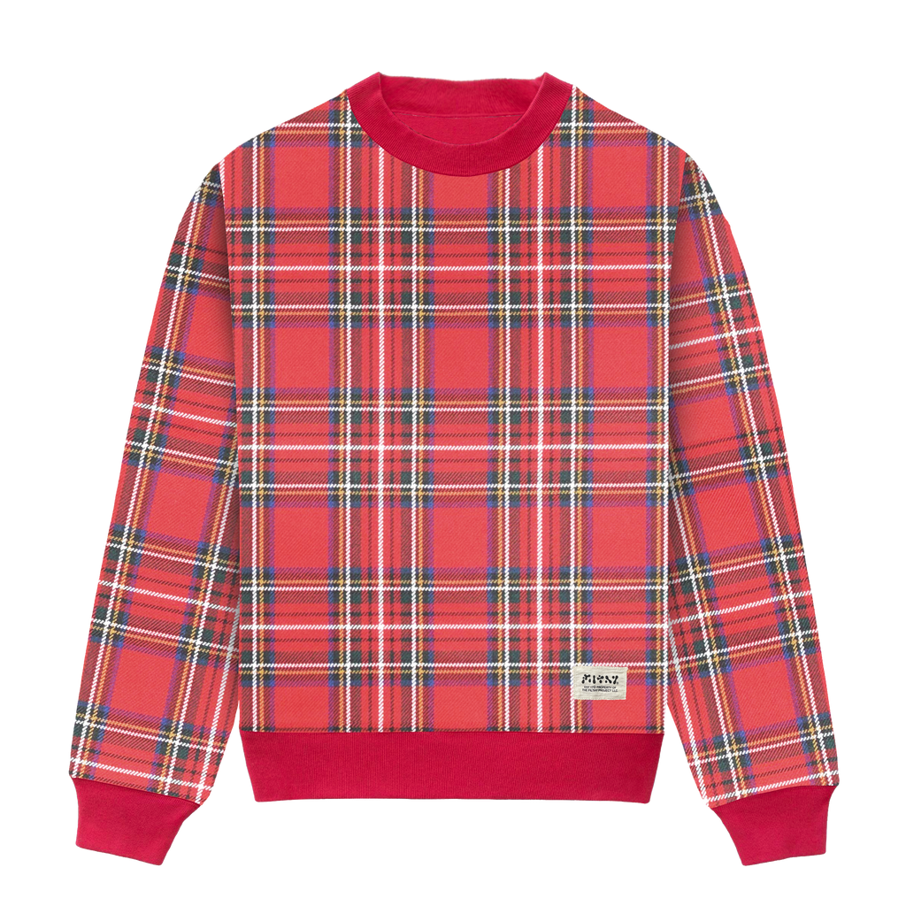 filthy® reversible sweatshirt red tartan – the filthy project®